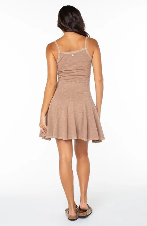 Roxy Cotton Minidress - Brownie