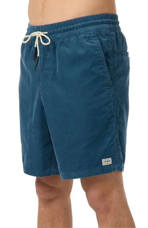 O'Neill Corduroy Drawstring Shorts - Blue Fusion