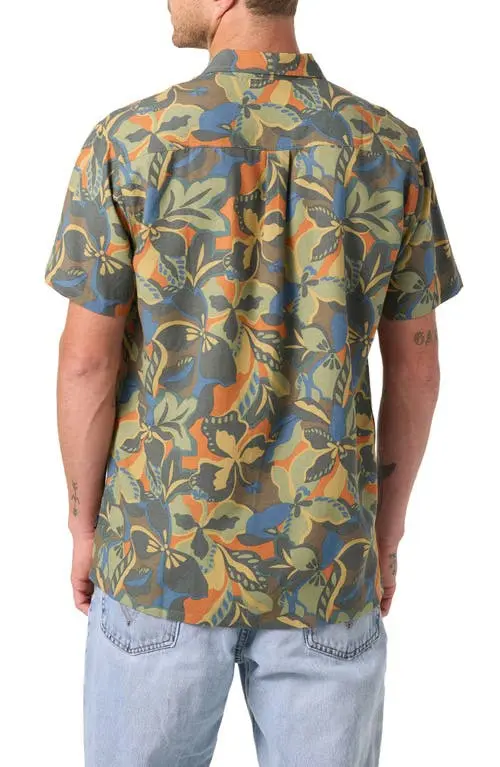 O'Neill Standard Fit Og Floral Print Short Sleeve Button-up Shirt