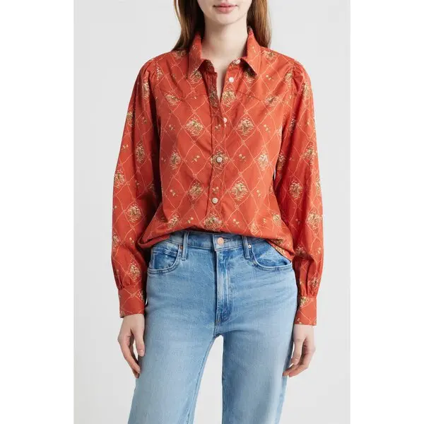 Pendleton Winona Puff Sleeve Western Shirt