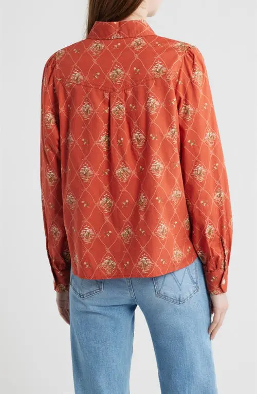 Pendleton Winona Puff Sleeve Western Shirt