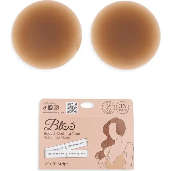 BLOO Everyday Confidence Waterproof Silicone Nipple Covers & Fashion Tape Kit - Dark