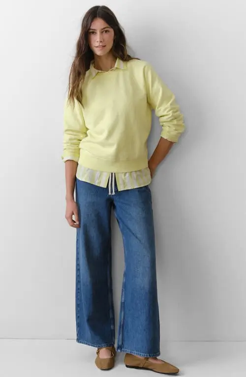 Marine Layer Cloud 9 Fleece Reversible Sweatshirt - Citron
