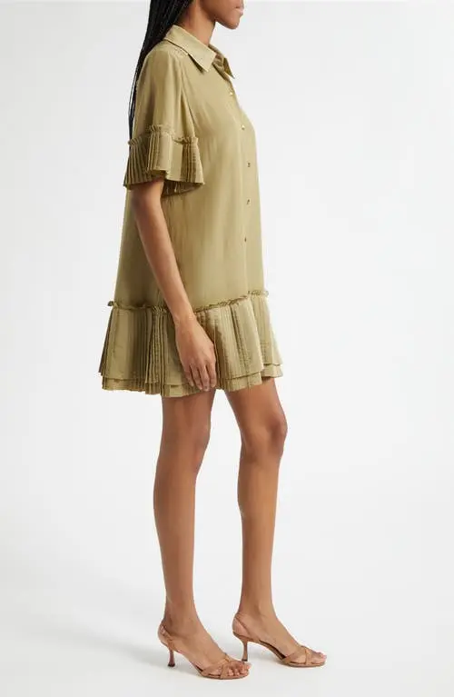 Ramy Brook Tabitha Short Sleeve Shirt Dress