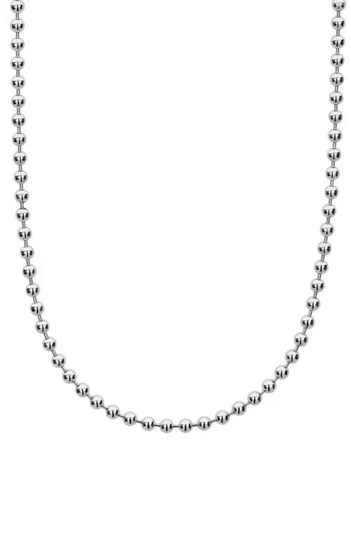 Lagos Signature Caviar Sterling Necklace