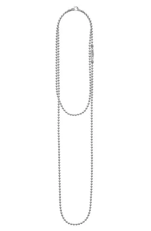 Lagos Signature Caviar Sterling Necklace