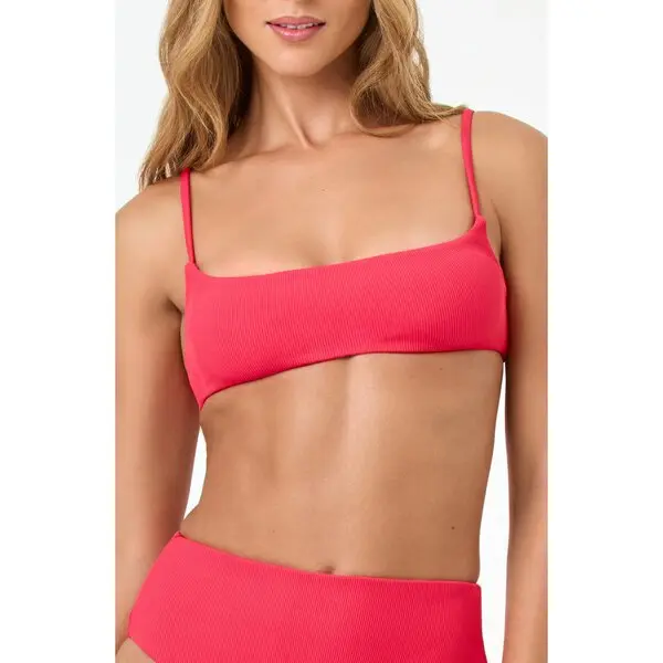 L*Space Presley Rib Bikini Top - Pout