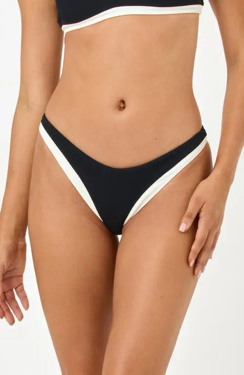 L*Space Alex Bitsy Bikini Bottom - Black/cream