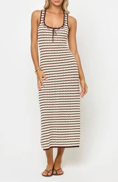 L*Space Rosalie Maxi Cover-up Dress - Cafe/cream