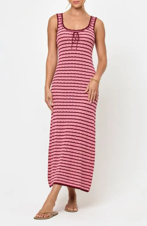 L*Space Rosalie Maxi Cover-up Dress - Strawberry Stripe