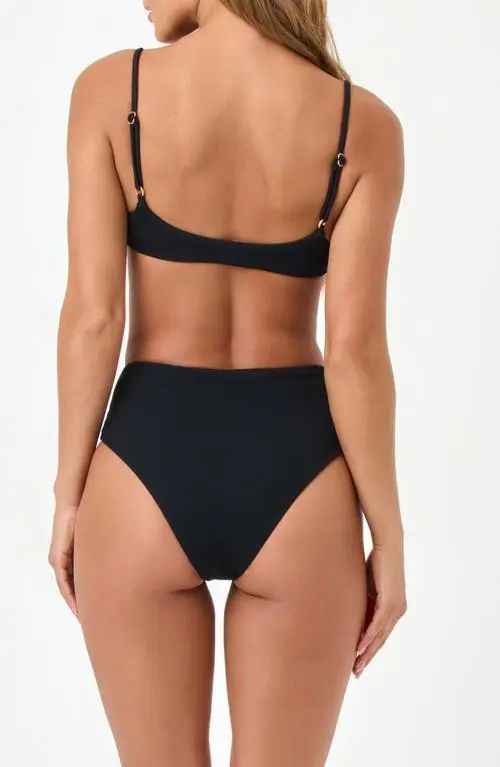 L*Space Soleil High Waist Rib Bikini Bottoms