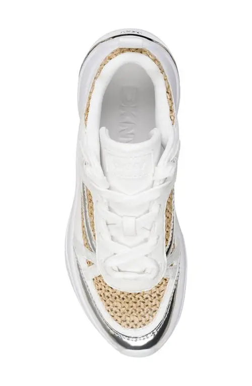 Dkny Juna Wedge Sneaker - Natural/white