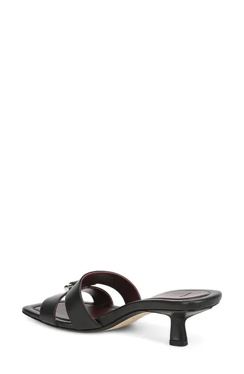 Vince Piper Kitten Heel Sandal - Black