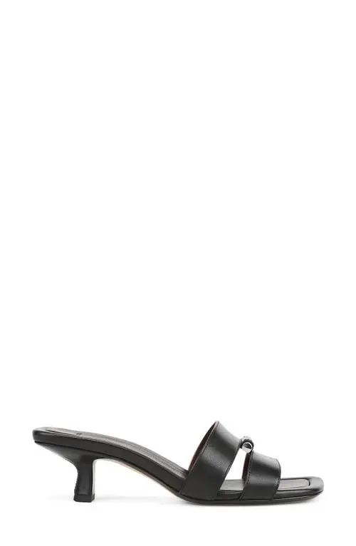 Vince Piper Kitten Heel Sandal - Black