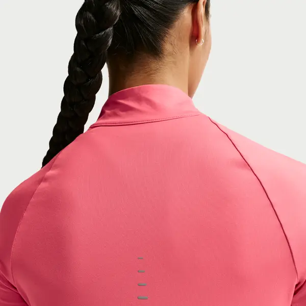 Nike Swift Dri-fit Uv 1/4-zip Running Top - Pink