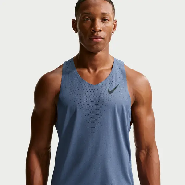 Nike Aeroswift Dri-fit Adv Running Singlet - Blue