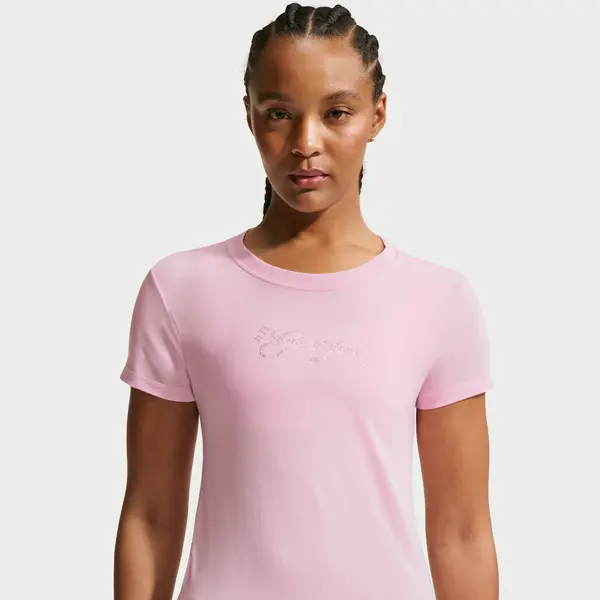 Nike Sportswear Chill Knit Slim Cropped T-shirt - Pink
