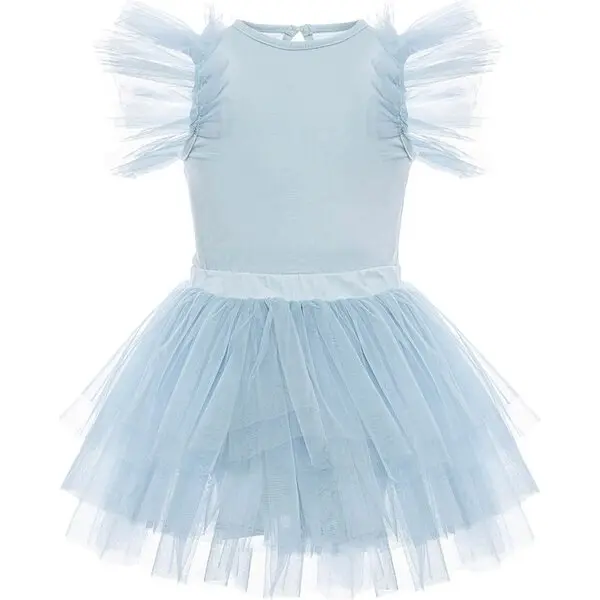MINI CELEBRITIES Cotton Tulle Dress - Cool Blue
