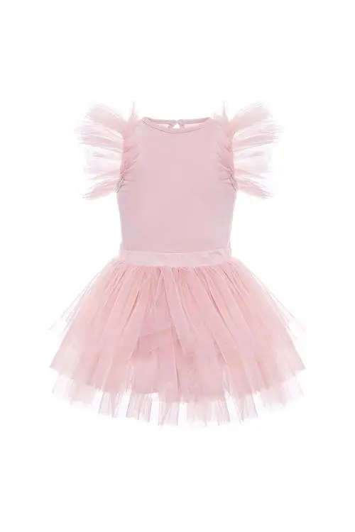 MINI CELEBRITIES Cotton Tulle Dress - Soft Pink
