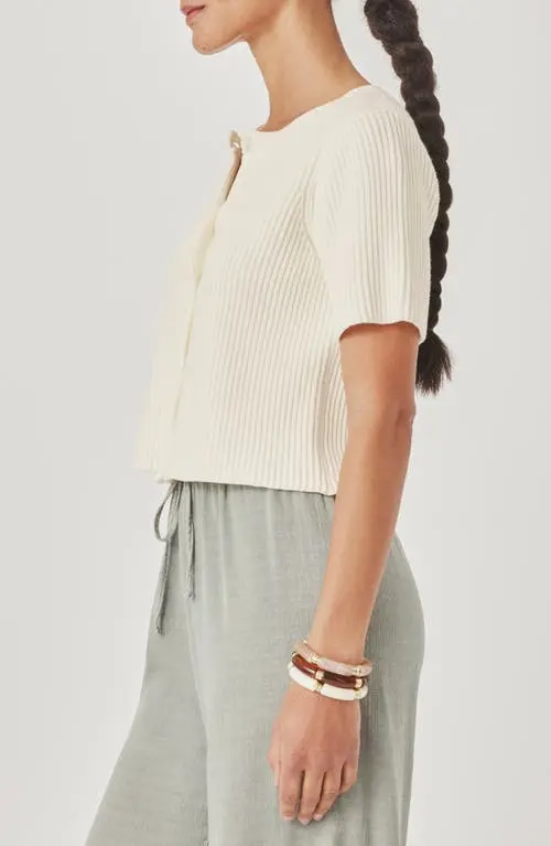 Splendid Delilah Crop Rib Cardigan