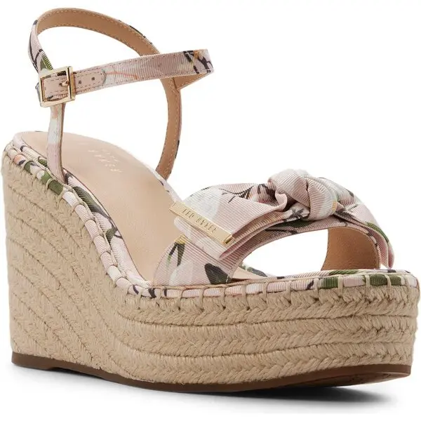 Ted Baker London Floral Espadrille Platform Wedges