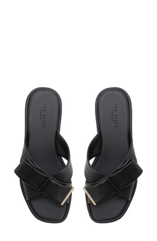 Ted Baker London Spencer Leather Slide Sandal - Black