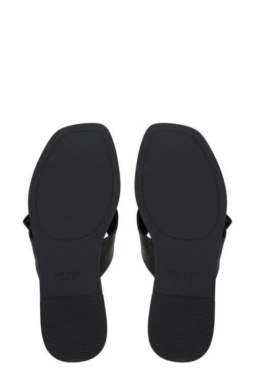 Ted Baker London Spencer Leather Slide Sandal - Black
