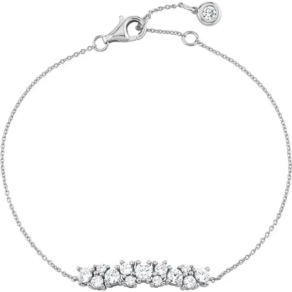 CRISLU Brilliant Pavé Crystal Bracelet - Pure Platinum/clear Stone
