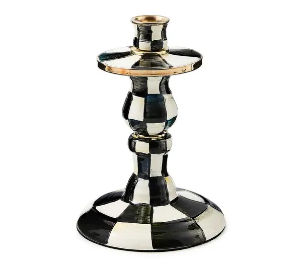 MACKENZIE-CHILDS Check Small Candlestick
