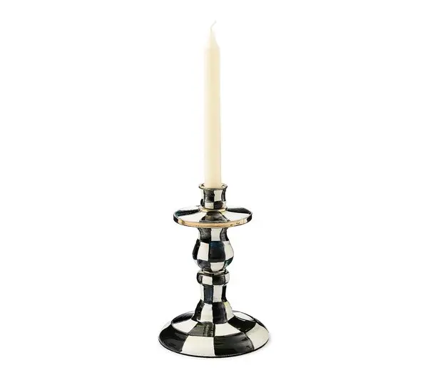MACKENZIE-CHILDS Check Small Candlestick