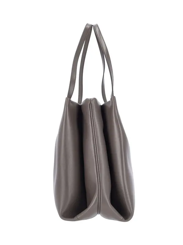 FERRAGAMO Gancini Large Tote Bag - Gray