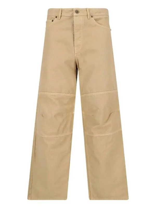 Burberry Straight Leg Cotton Trousers