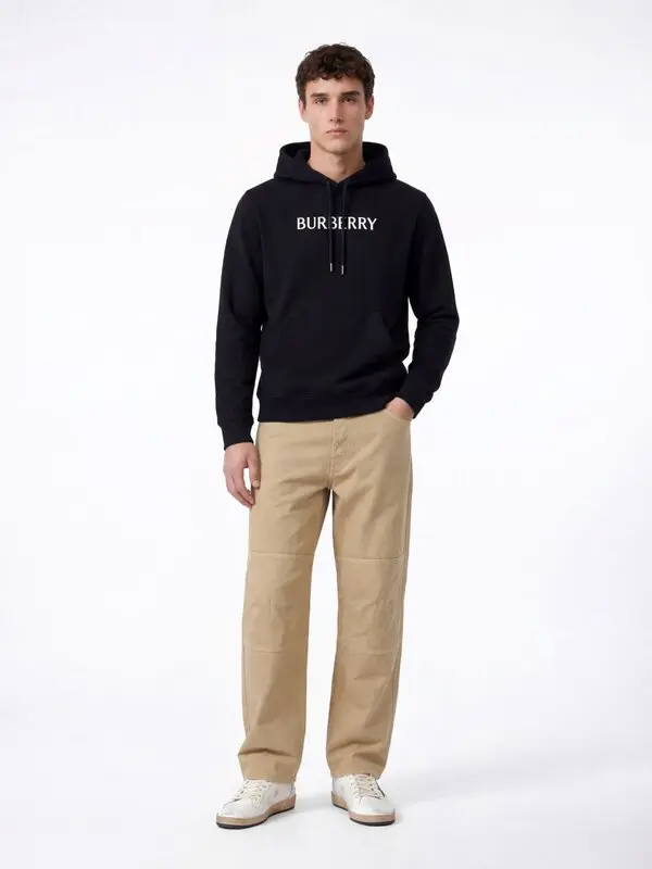 Burberry Straight Leg Cotton Trousers