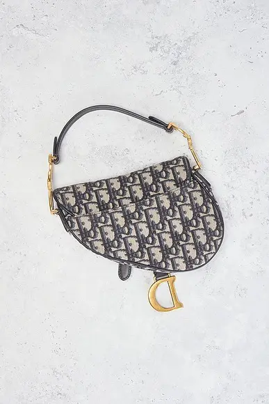 Dior Trotter Oblique Saddle Bag - Blue