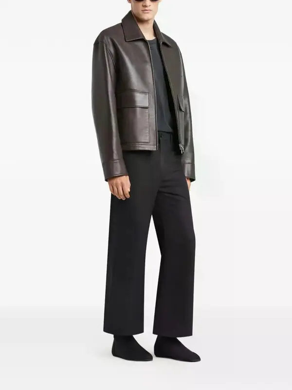 COURREGES Double-pocket Leather Jacket