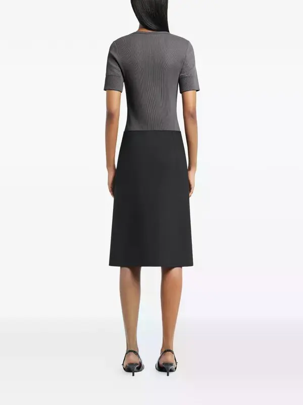 COURREGES Buttoned Ribbed T-shirt