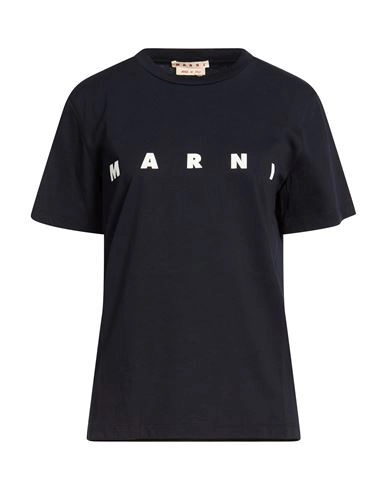 Marni Logo-print Cotton T-shirt - Blue