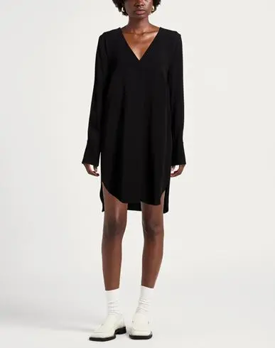 DONDUP Mini Dress In Cady - Black