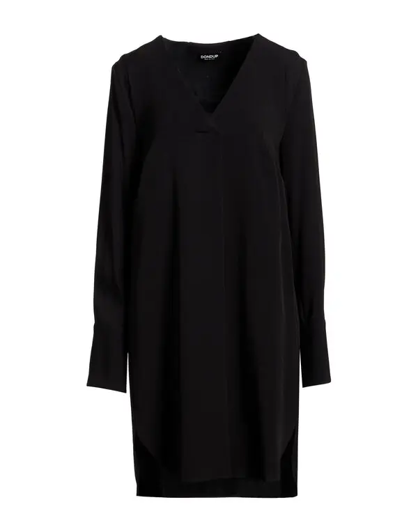 DONDUP Mini Dress In Cady - Black