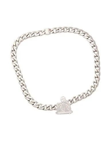 LANVIN Logo Metal Necklace - Silver