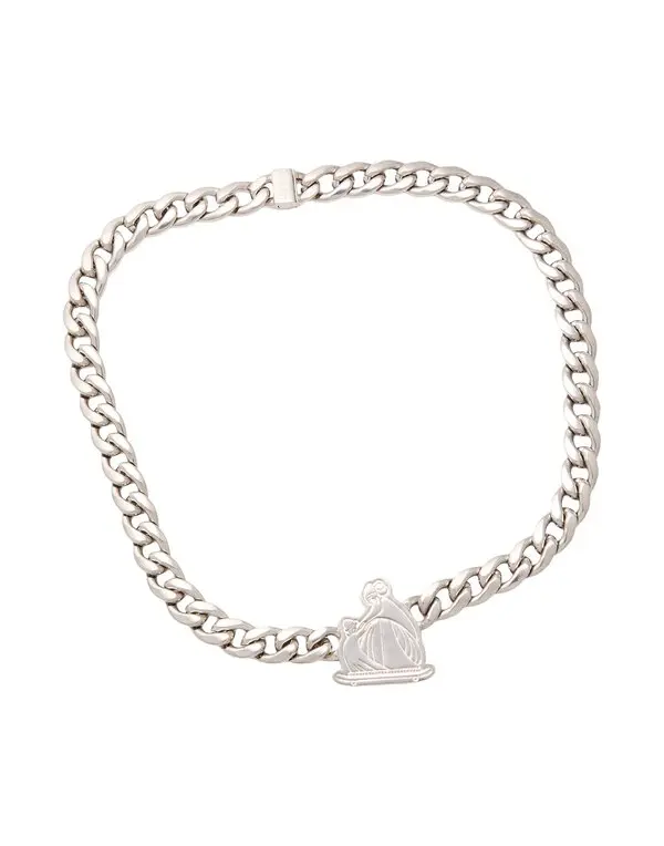 LANVIN Logo Metal Necklace