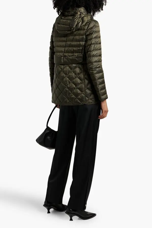 Max Mara Quilted Shell Hooded Jacket