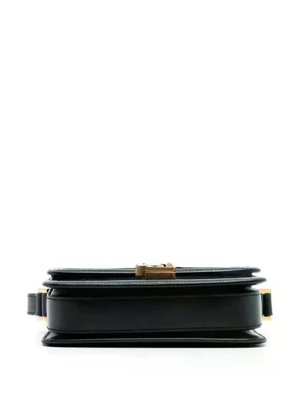 Saint Laurent Small Velvet Solferino Satchel - Black