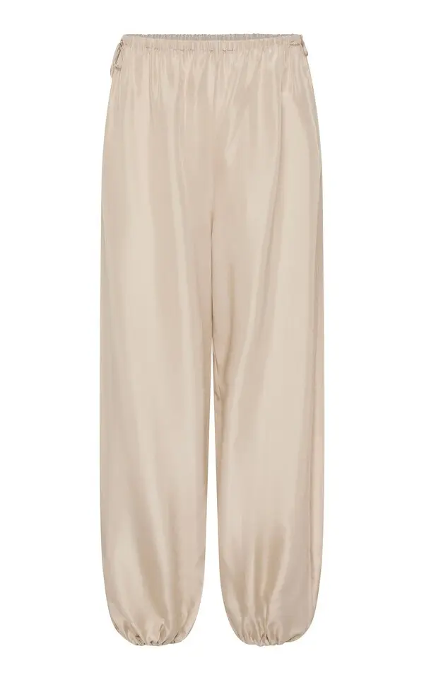 ST. AGNI Silk Balloon Leg Pants