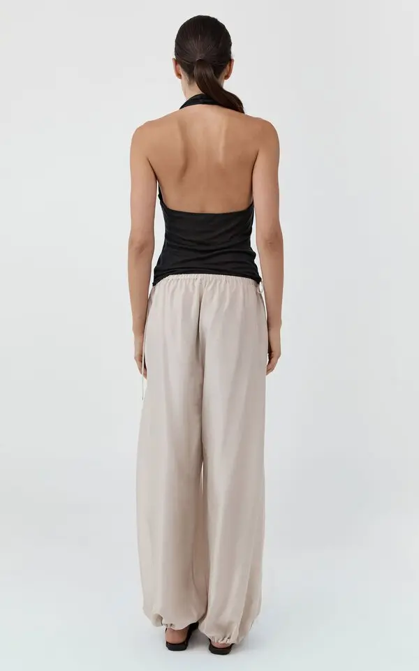 ST. AGNI Silk Balloon Leg Pants