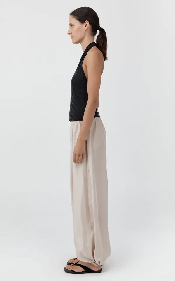 ST. AGNI Silk Balloon Leg Pants