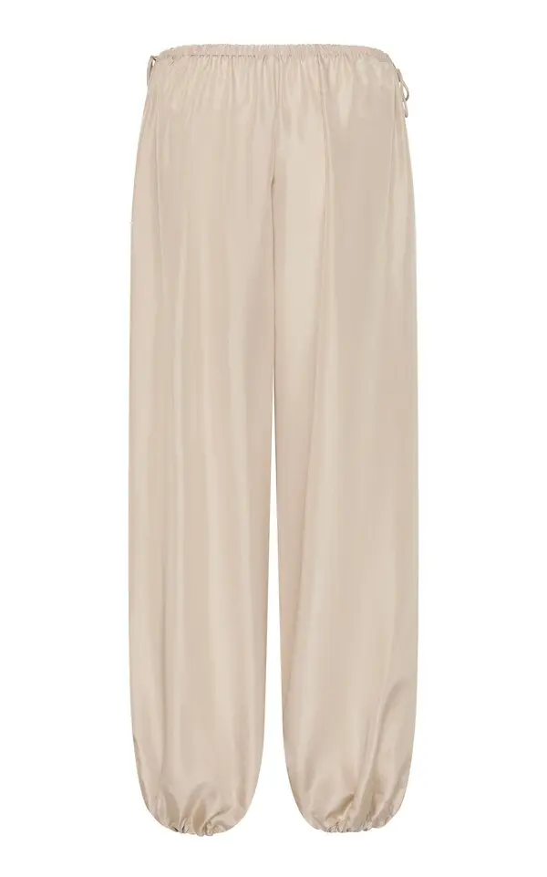 ST. AGNI Silk Balloon Leg Pants