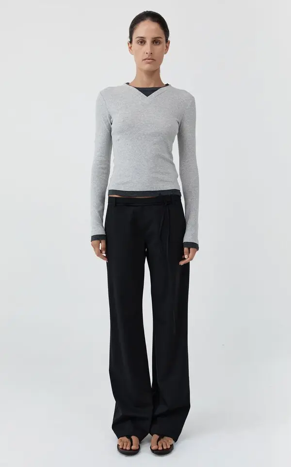 ST. AGNI 90s Rouleau Belted Trousers