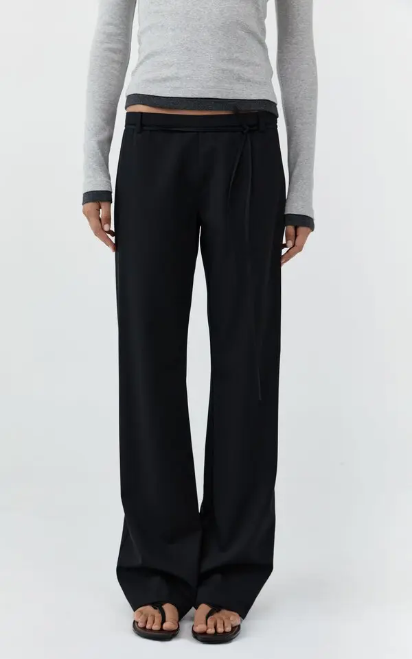 ST. AGNI 90s Rouleau Belted Trousers