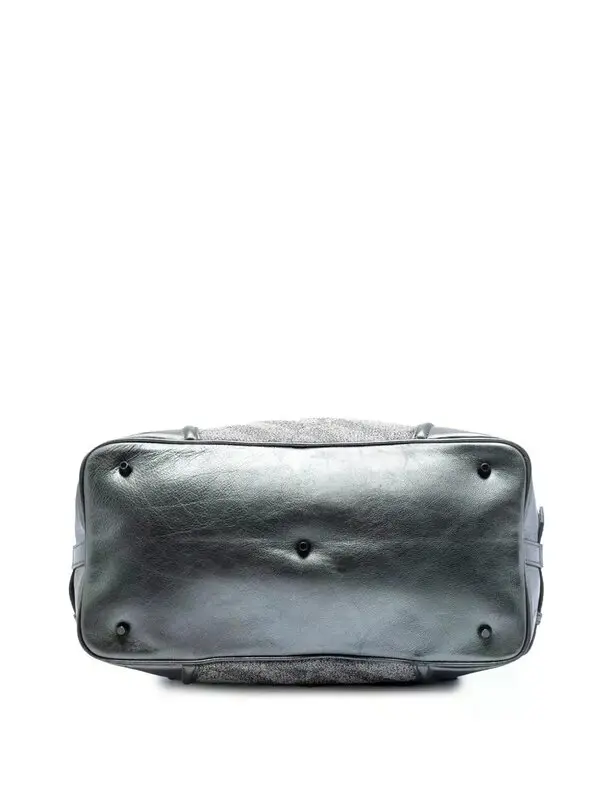 Burberry Glitter Smoke Check Satchel